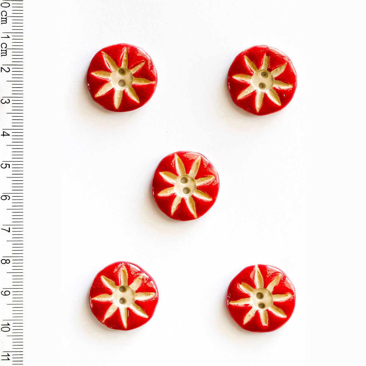 Red Star Buttons – Harmony