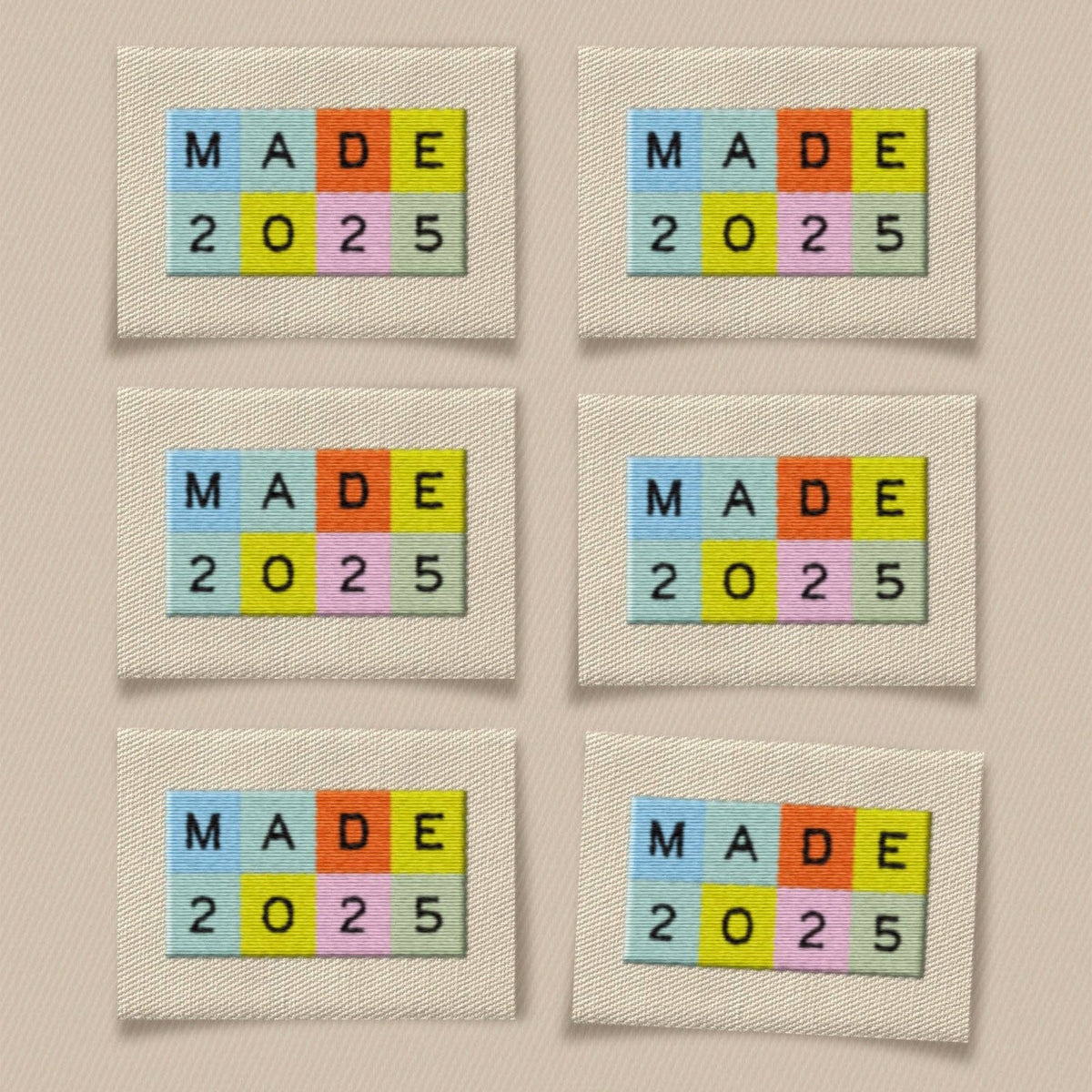 2025 Rainbow Large Garment Labels – Harmony