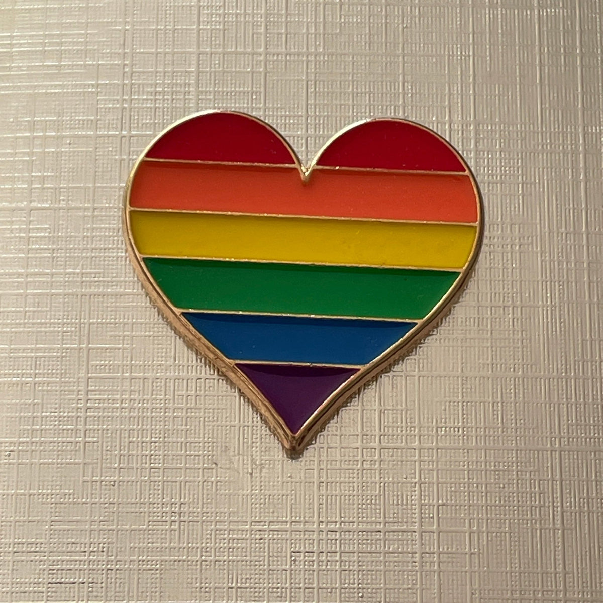 Rainbow Heart Enamel Pin – Harmony