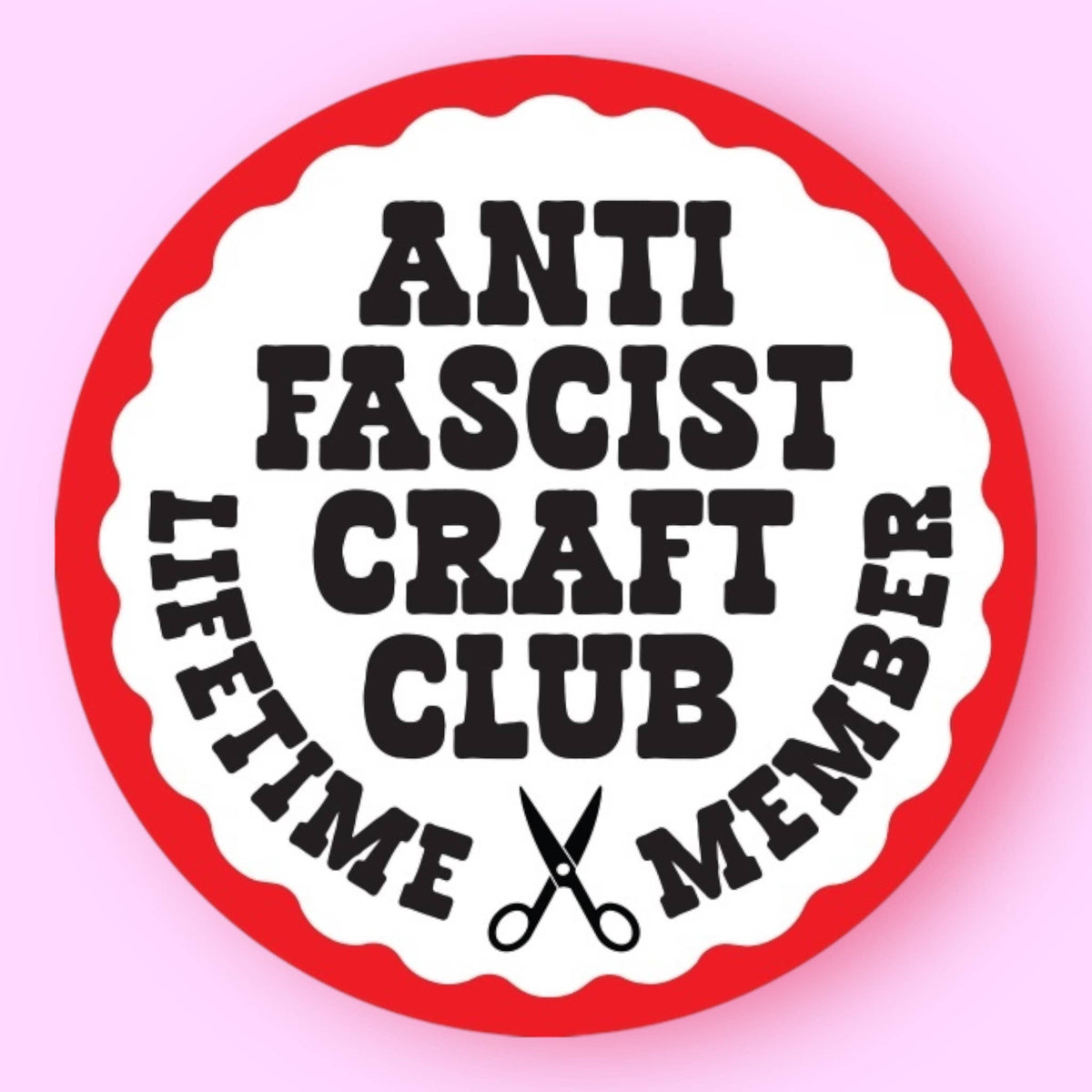 Anti Fascist Craft Club Sticker – Harmony