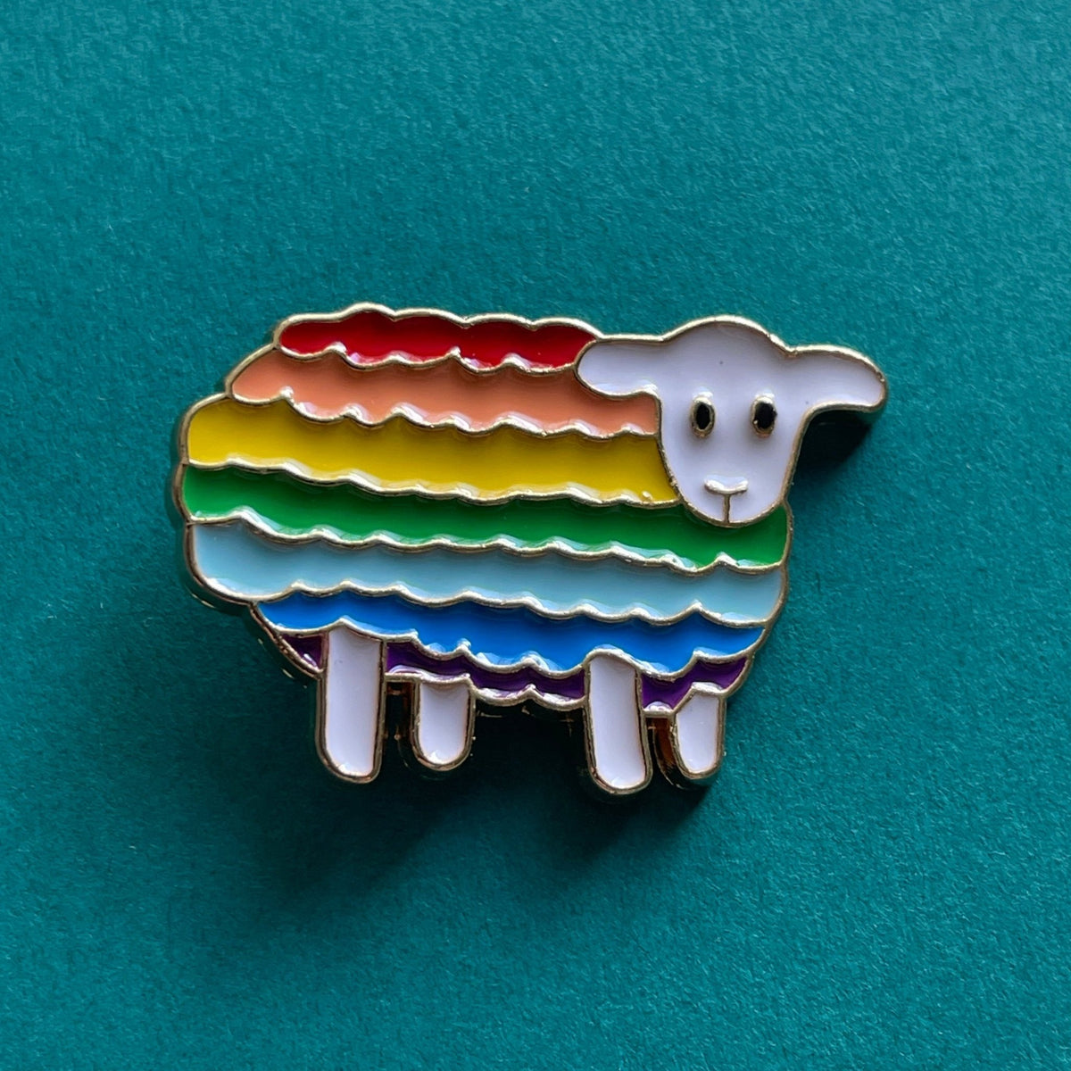 Sheepy Pride Enamel Pin – Harmony