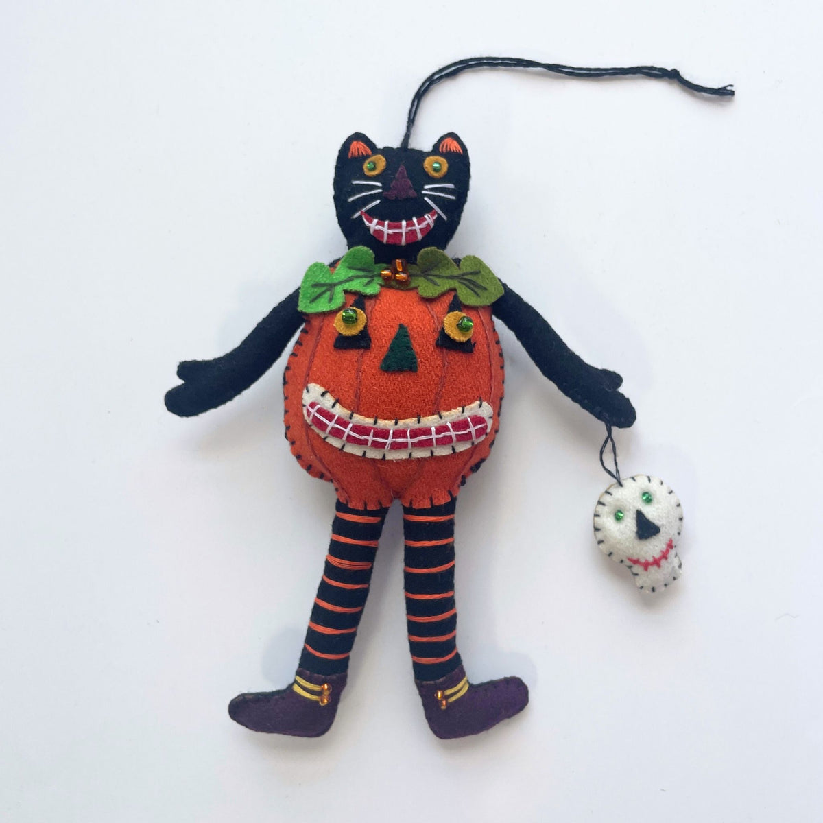 Trick or Treating Jack-o-Lantern Cat Ornament – Harmony