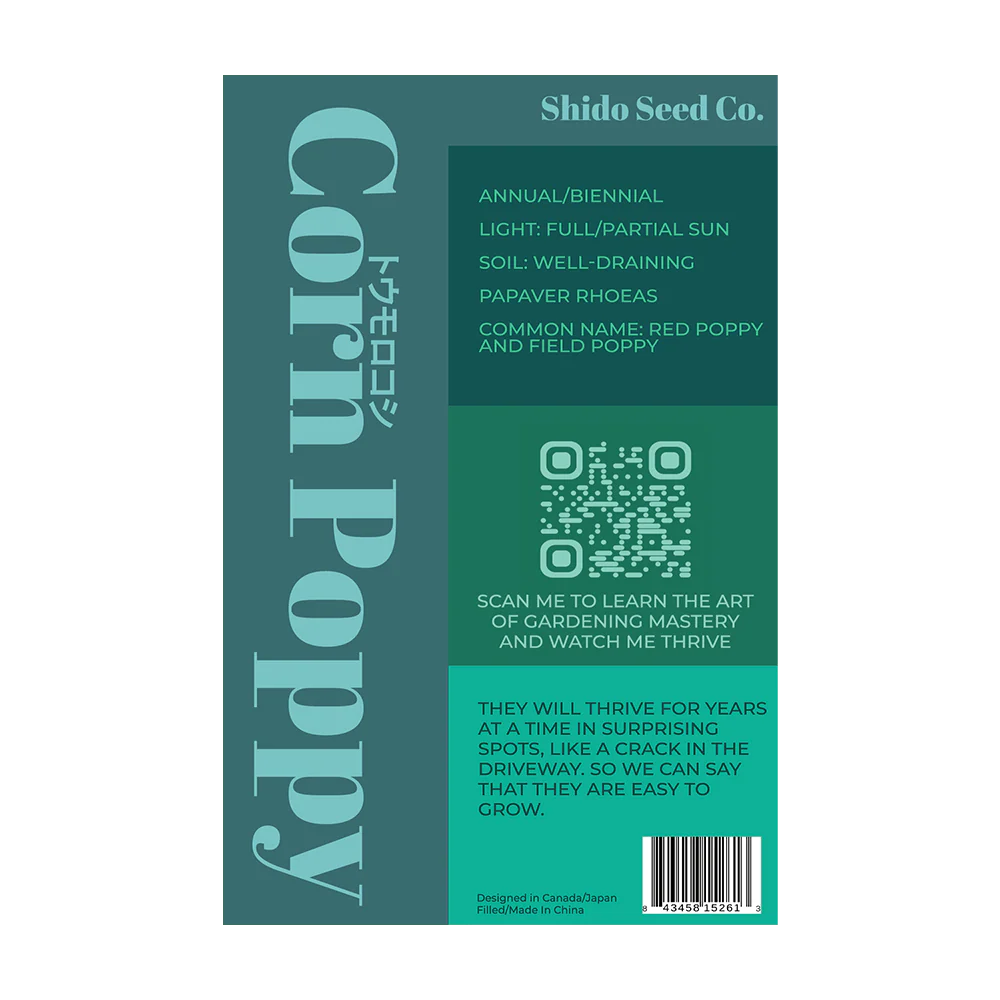 Corn Poppy Flower Seeds – Harmony