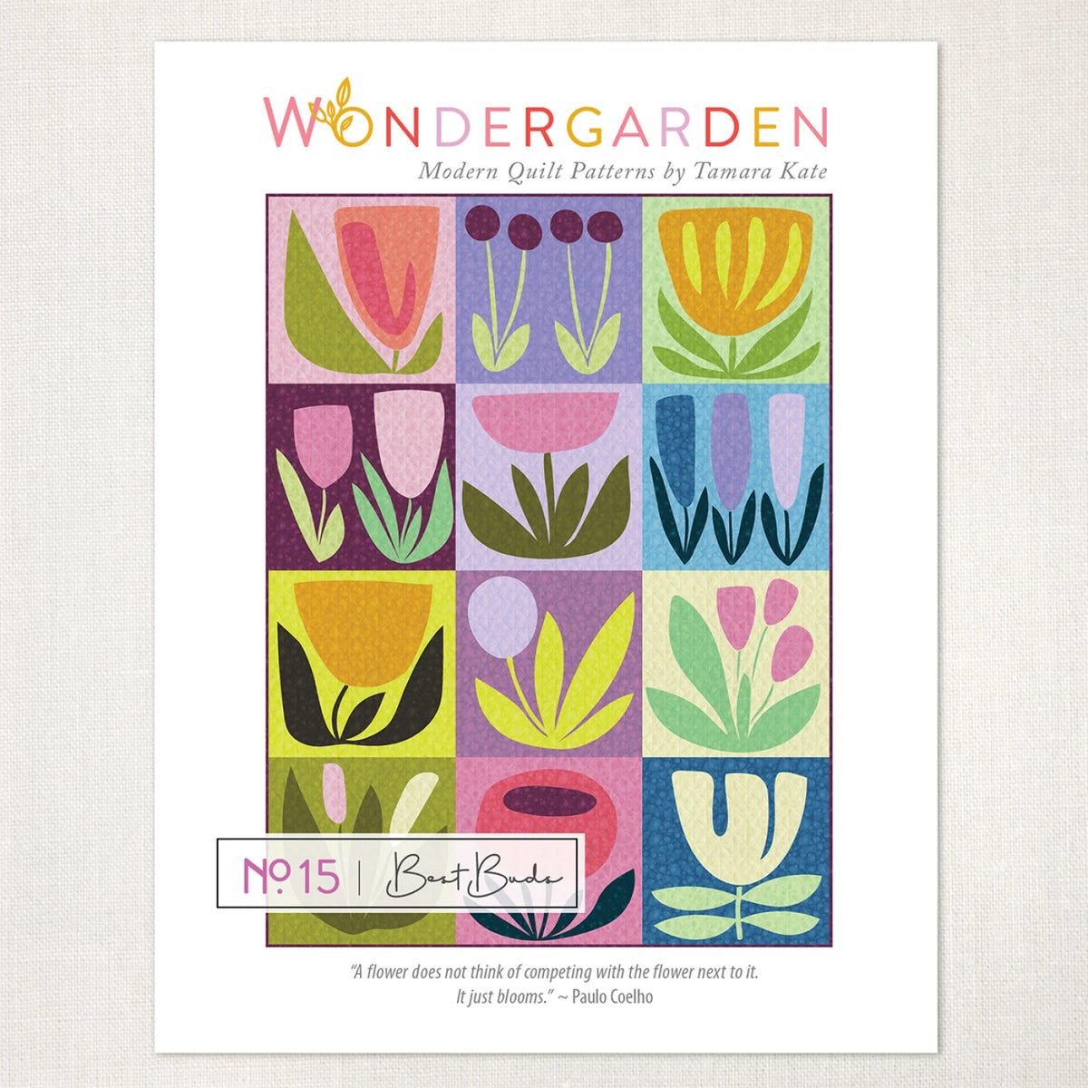 Tamara Kate Designs / Wondergarden / Best Buds Quilt Pattern – Harmony