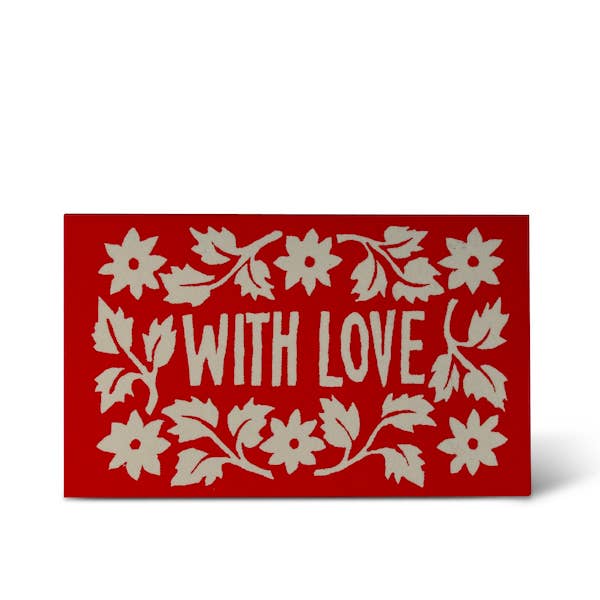 With Love Card Insert - Bright Red – Harmony