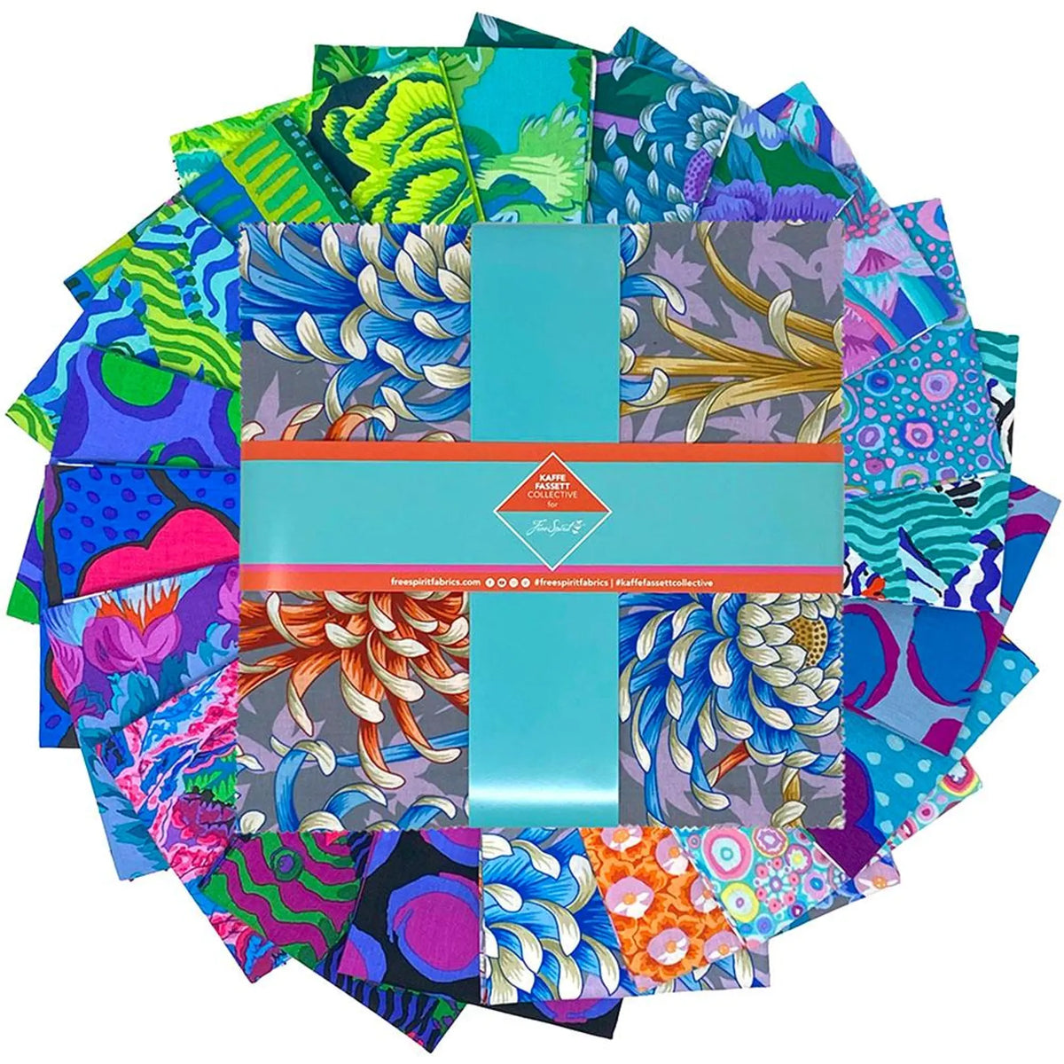 Kaffe Fassett August 2025 10 Inch Charm Pack / Cool – Harmony