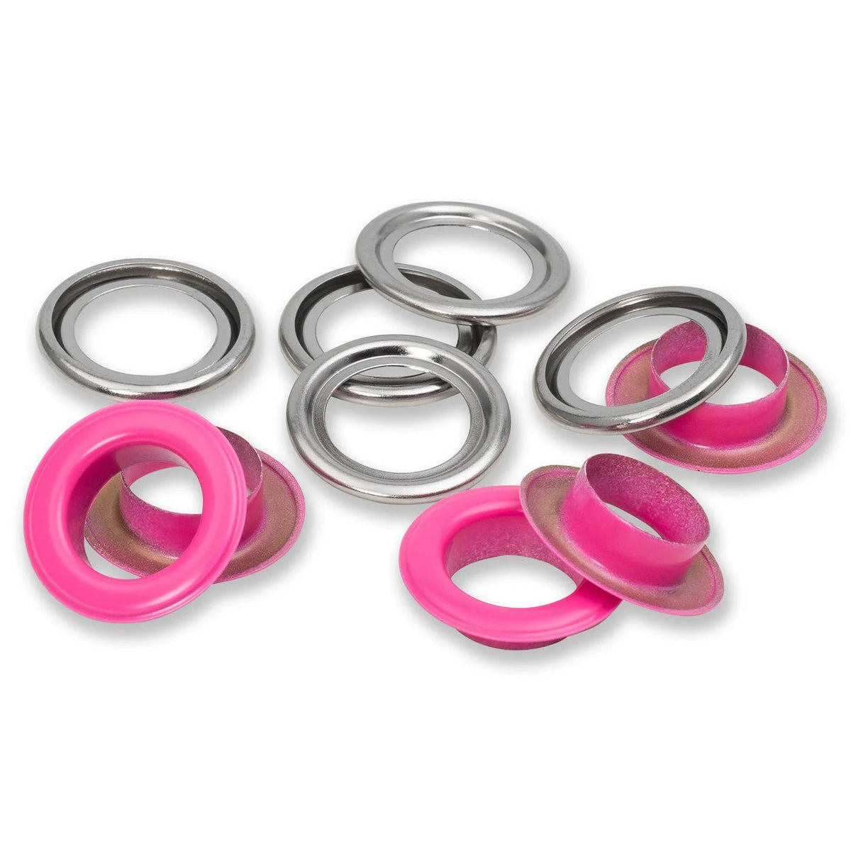 Eyelets with Washers 14 mm 15pc / Pink – Harmony