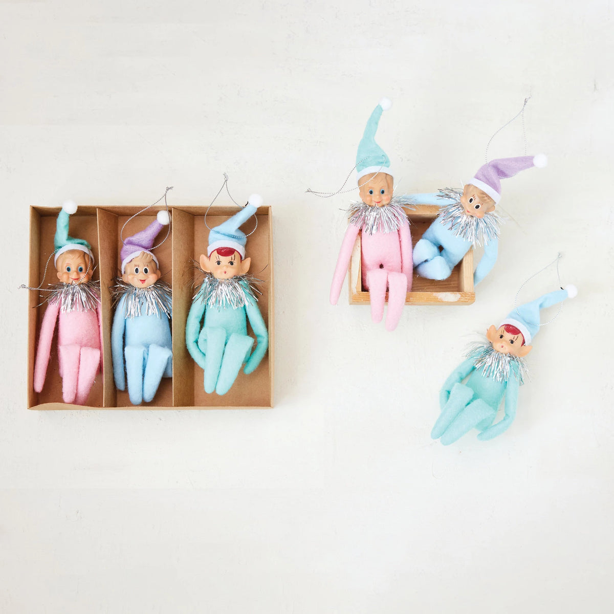 Vintage Reproduction Elf Ornaments – Harmony