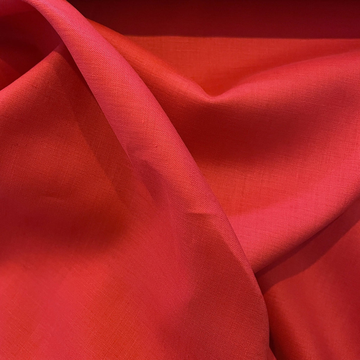 Deadstock Bright Red Linen – Harmony